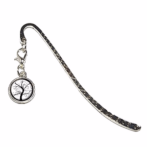 Tree of Life Metal Bookmark Page Marker with Charm