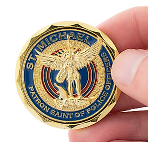 Saint Michael The Archangel Police Officer Challenge Gift Coin with Gift Box