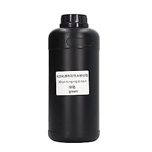 3D Printer Resin, Easy to High Accuracy Good Fluidity 1000ml UV Curing Resin Stretch Resistant with Less Odor for Desktop Models(Green)