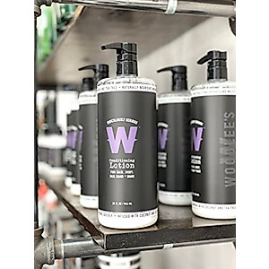 Woodlee’s by Men’s Ultimate Grooming – All In One Conditioning Lotion - Men’s Leave In Conditioner - Hair & Body Moisturizer – Shave And After Shave Lotion - Infused With Coconut Oil & Tea Tree Oil - Non Greasy (32 oz)