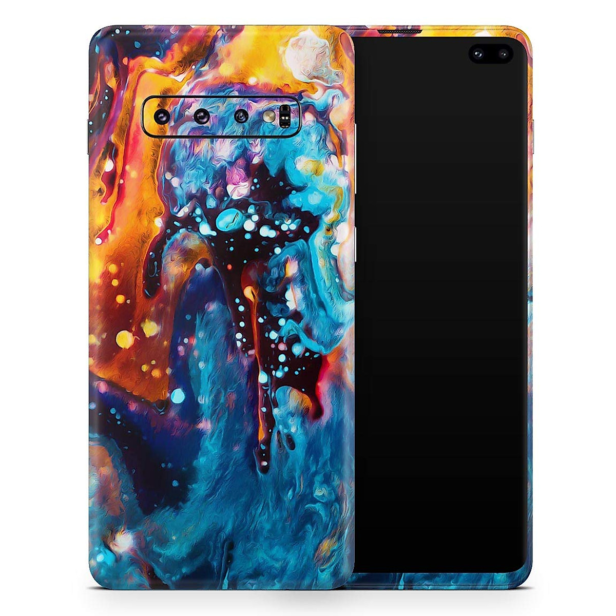 DesignSkinz Blurred Abstract Flow V12 Protective Vinyl Decal Wrap Skin Cover Compatible with The Samsung Galaxy S20 (Screen Trim & Back Glass Skin)