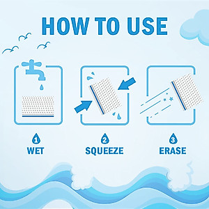 i COVER Boat Scuff Erasers - Magic Boat Sponge for Cleaning Mark Dirt Long-Lasting Marine Boat Cleaner Accessories, 3 Pack