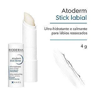Bioderma - Atoderm Hydrating Lip Stick - Lip Repair for Longlasting Hydration and Soothe Very Dry Lips, 0.14 Ounce (Pack of 1)