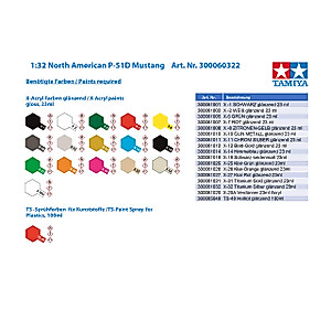 TAMIYA P-51D Mustang Hobby Model Kit (TM60322)