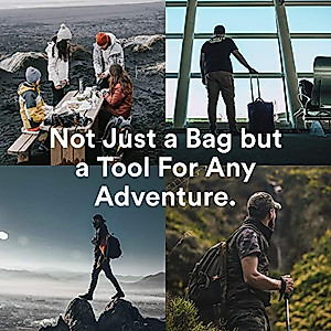 Fitdom Tactical Toiletry Bag Dopp Kit Case For Men. Perfect For Travel & Storage. Fits Large & Small Cosmetic Makeup, Clipper, Toothbrush, Shower, Shaving & Grooming Care. Best Overnight Organizer