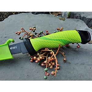 MV K1 Fillet Knife, Sharp 3CR13 Stainless Steel with Nonstick Coating Blade 5" - 9", Professional Knives for Filleting and Boning, Non-Slip Handles, Includes Protective Sheath. (green, 9)