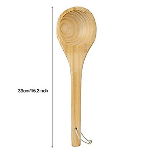 Handmade Spoon, Comfortable Sauna Single Wooden Spoon, for Home Garden Hotel