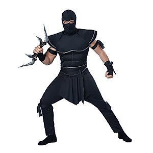 California Costumes Adult Ninja Warrior Costume, Large Black