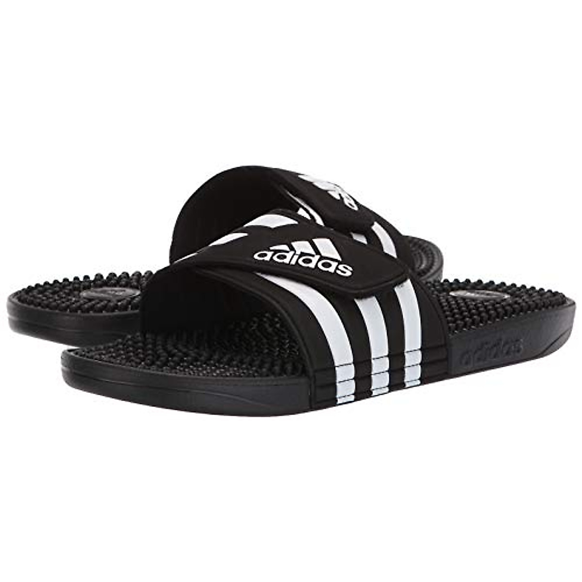 adidas Performance adissage Sandal, black/white/black, 11 M US