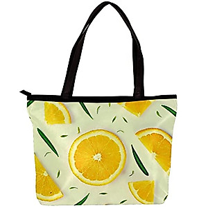Purses for Women, Tote Bag, Handbags for Women, The Tote Bag, lemon fruit pattern