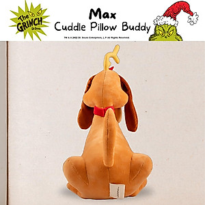 Franco Dr. Seuss The Grinch Max Dog Holiday & Christmas Bedding Super Soft Plush Cuddle Pillow Buddy, (Officially Licensed Product)