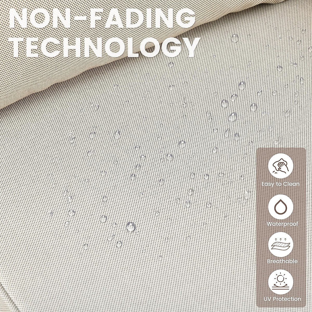 CAODOC Patio Furniture Sets 7 Pieces Outdoor Sectional Rattan Sofa Manual Weaving Wicker Patio Conversation Set with Ottomans and T Cushion(Beige)