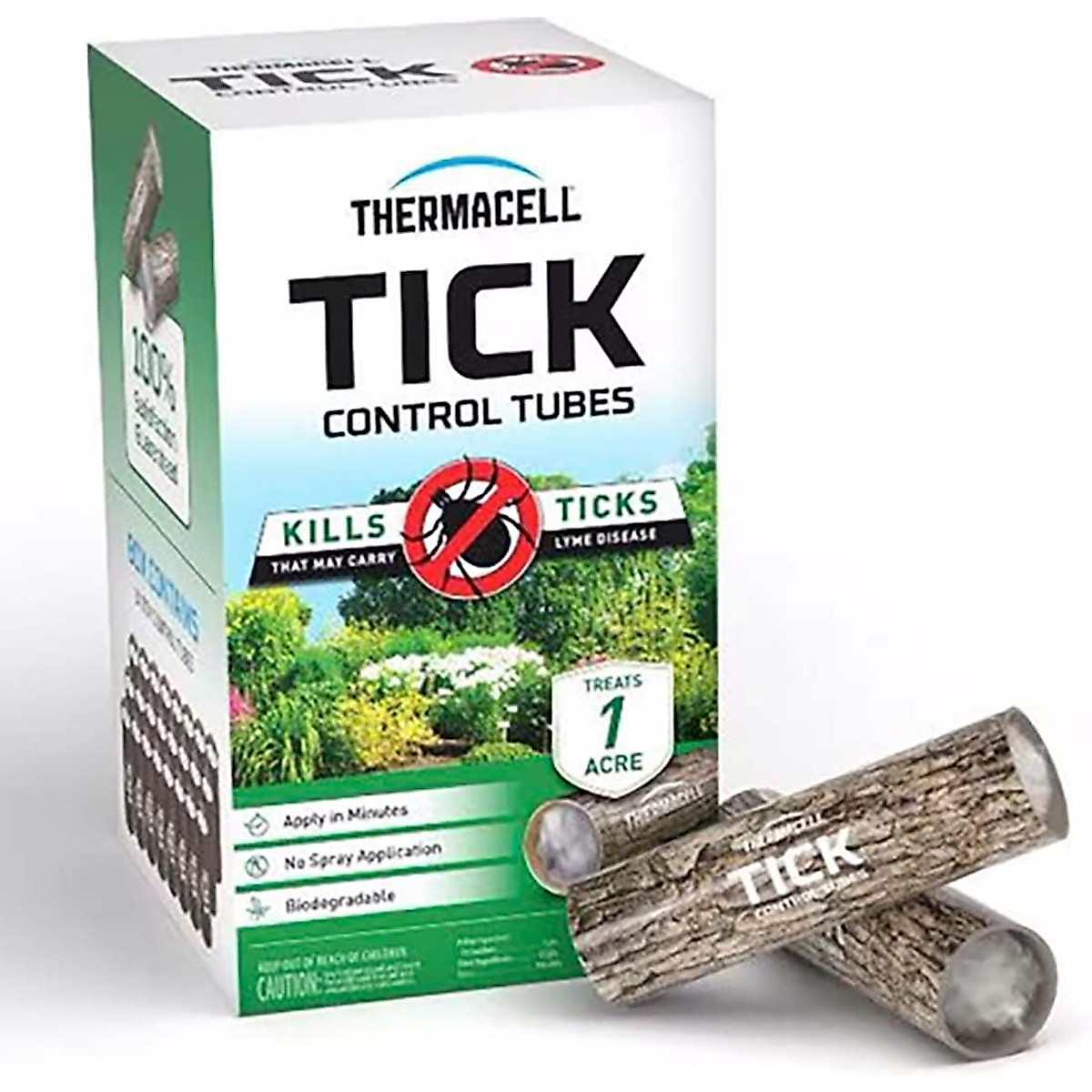 Tick Tubes For Yards 24-Pack - Outdoor Tick Control for Yards | Safe Effective Tick Prevention | Easy-to-Use | No Spray or Mess Cover 1/4 Acre | Protects Dogs Cats Pets & Family | Natural Pest Control