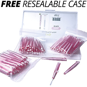 IXO Retractable Interdental Brushes - Dental Brush for Braces, 60 Count (1/16" Diameter Picks)