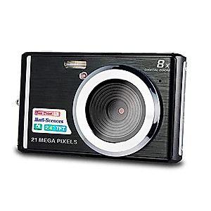 LINXHE 2.4 inch LCD HD Mini Digital Camera, Video Camera Students Cameras 21MP Compact Camera Travel,Holiday,Birthday Present for Kids/Beginners/Teens/Seniors (Color : Black)