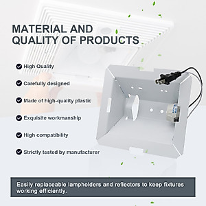 Thaekuns S97014212 Light Reflector with Socket fit for various Broan models