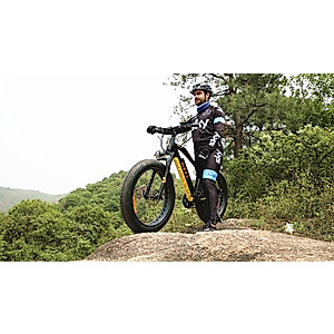 MZZK BIKE BAFAGN 750W Motor Electric Bike for Adults Fat Tire 7-Speed Powerful Mountain E-Bike with 48V Lithium Battery and Multi-Function Display, Black