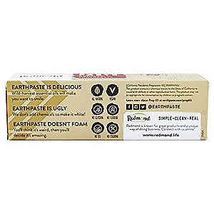 REDMOND - Earthpaste - Natural Non-Flouride Toothpaste, Cinnamon, 4 Ounce Tube (Pack of 1)