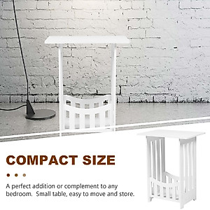 Baluue Nightstand Side Table for Living Room, Bedroom Accent Table for Small Spaces Small Console Table Night Stand