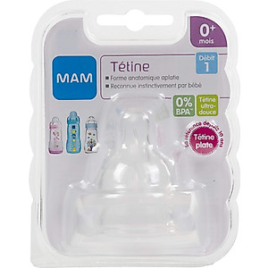 MAM TETINE SILK SILICONE Débit 1 Lent (2)