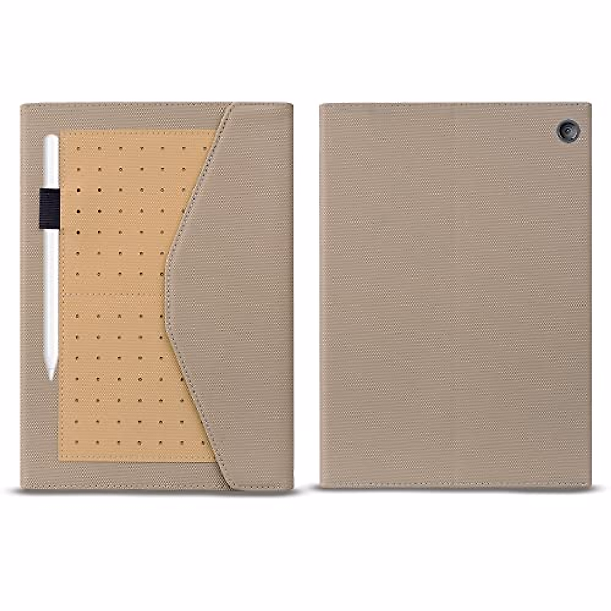 Tablet PC Case Compatible with All-New Kindle Fire 7 Tablet (7", 12th Generation, 2022 Release) Case PU & TPU Tablet Case Kickstand Tablet Case Card Slot Case Tablet Home (Color : Khaki)