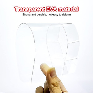 Pee Guard for Toilet Seat, Toilet Splash Guard, Potty Training Pee Splash Guard for Kids, with Superglue -Strongest Stickiness, Prevents Kids and Adult from Peeing Splash(Transparent 2 Pcs)