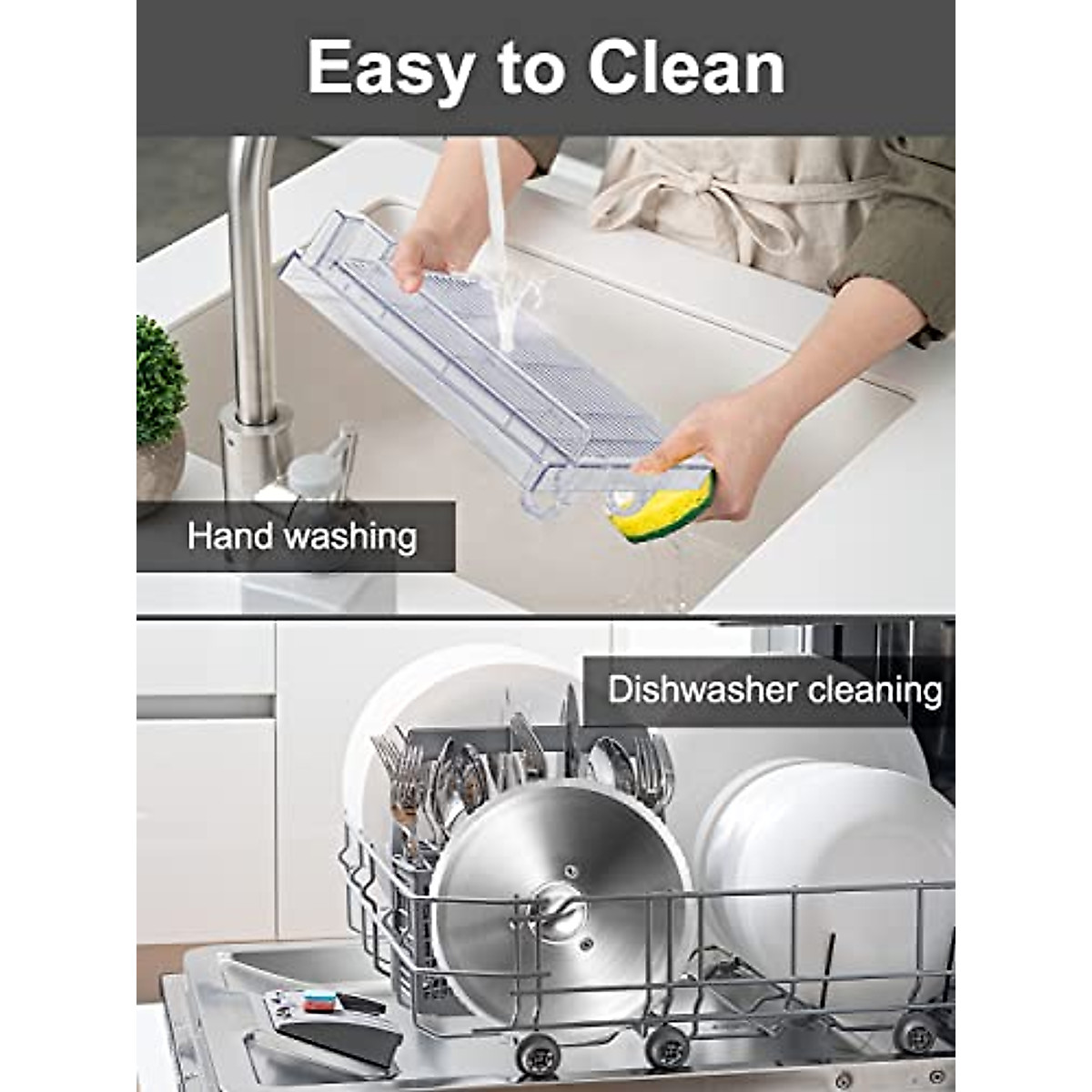 OSTBA Foldable Meat Slicer,Electric Deli Food Slicer with Food Tray,0-18mm Adjustable Thickness Meat Slicer for Home,Portable Collapsible Food Slicer with Stainless Steel Blades, Cuts Ham,Bread,Cheese