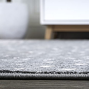 JONATHAN Y SAF100C-8 Antelope Modern Animal Indoor Area-Rug Casual Contemporary Striped Easy-Cleaning Bedroom Kitchen Living Room Non Shedding, 8 X 10, Gray/Cream