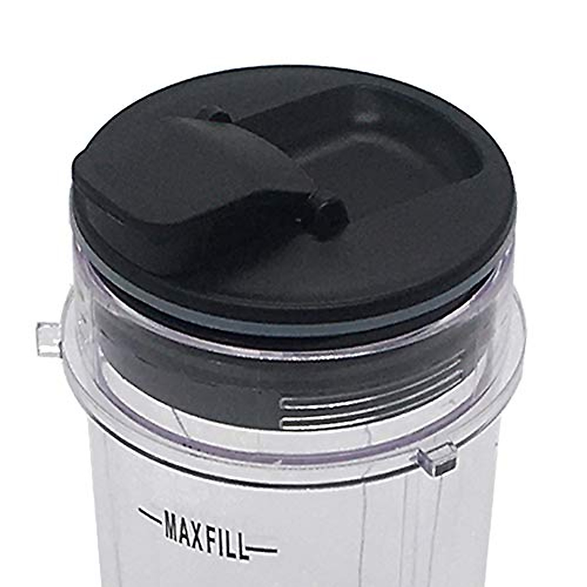 Joystar Two Pack 16-Ounce (16 oz.) Cup with Spout Seal Lid Fit for Nutri Ninja blender eries with BL660/BL663/BL663CO/BL665Q/BL771/BL773CO/BL780/BL780CO/BL810/BL820/BL830/QB3000/QB3000SSW