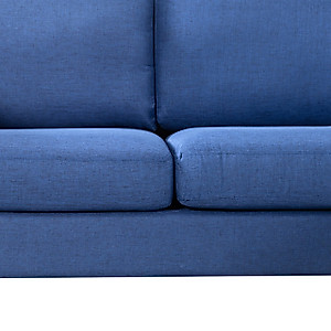 Eafurn L Shaped Sectional Sofa with Reversible Chaise Lounge, 3 Seater Convertible Corner Couch with Rubber Wood Legs, Modern Fabric Sofa&Couches for Living Room, Apartment and Small Space