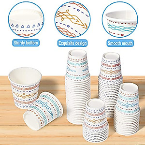 Grotreco 3oz Disposable Bathroom Cups, 300 Pack Small Paper Cups, Mini Mouthwash Cups, Paper Espresso Cups, Drinking Cups for Water, Juice, Coffee, Perfect for Party Home and Office