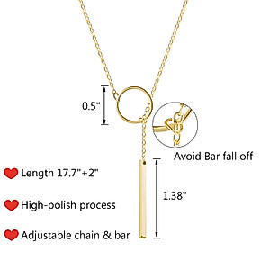 choice of all Lariat Gold Necklace for Women Slip Chain Necklace