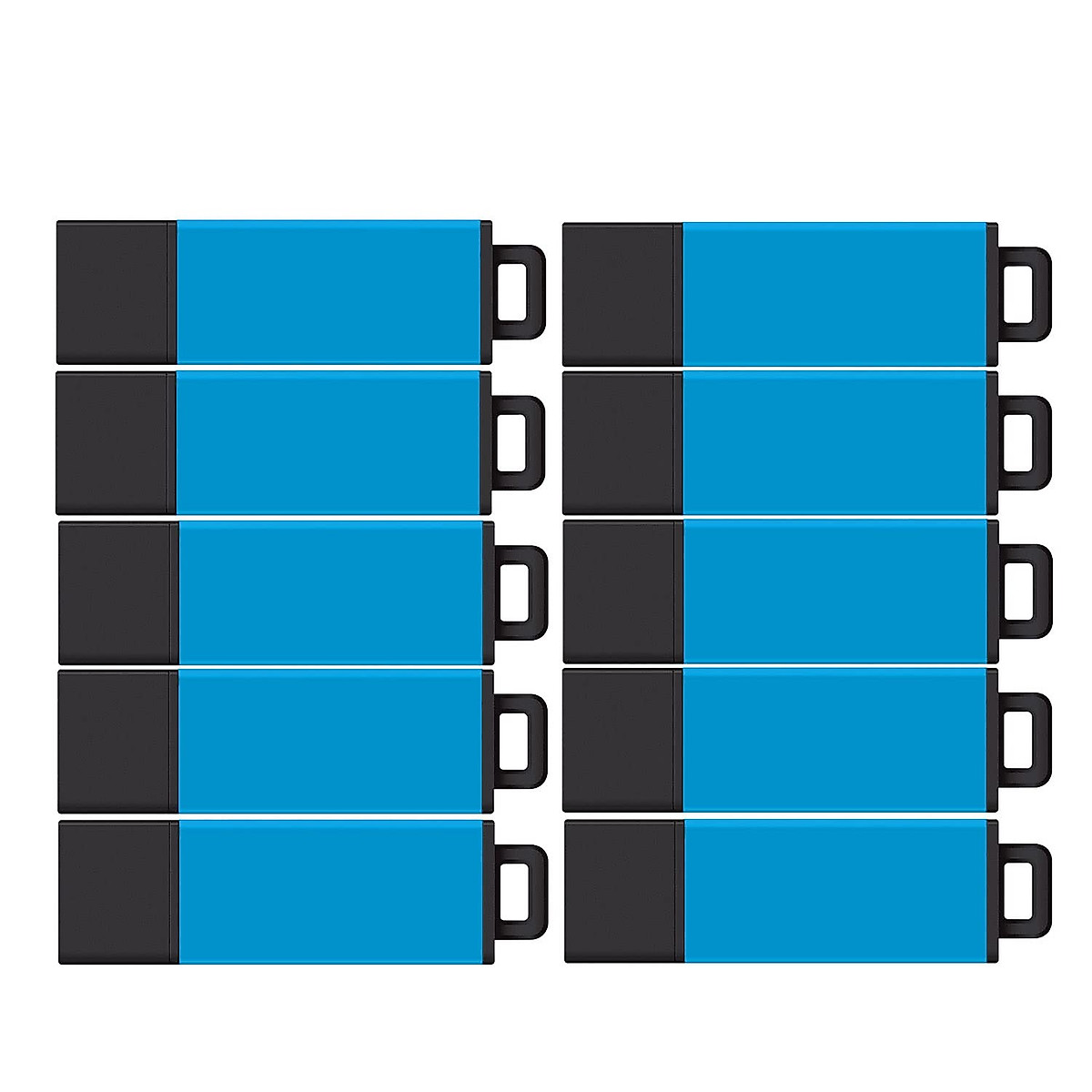 Centon Electronics DataStick Pro USB 2.0 Flash Drive, 16 GB, USB Flash Drives, 10 Bulk Pack, Bright Blue