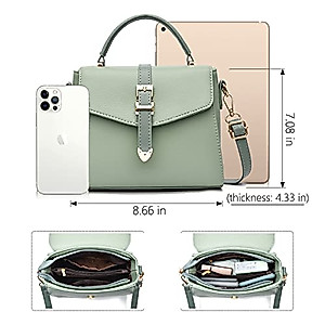 PS PETITE SIMONE Small Satchel Bags for Women Cross Body Bag Purses Top Handle Handbags for Women