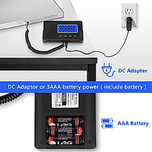 Fuzion 330lbs/5 oz Digital Shipping Scale for Packages, Heavy Duty Weight Scale, Stainless Steel Large Platform