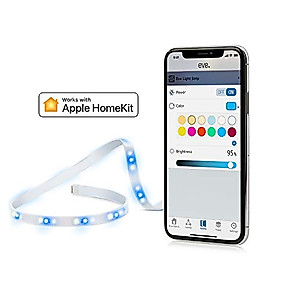 Eve Light Strip - Apple HomeKit Smart Home LED Lights Strip, Full Color Spectrum and White, 1800 Lumens