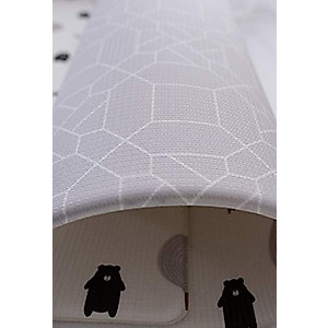 Grace & Maggie Large Baby Play Mat in Forrest Grey - Foam Mat for Baby to Play on Floor, Soft Play Mats for Babies and Toddlers Crawling Infant, Waterproof, Non-Slip, Hypoallergenic Baby Playmat