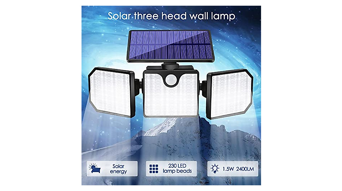 UCGG Solar Wall Lights - Bright LED Motion Sensor Outdoor