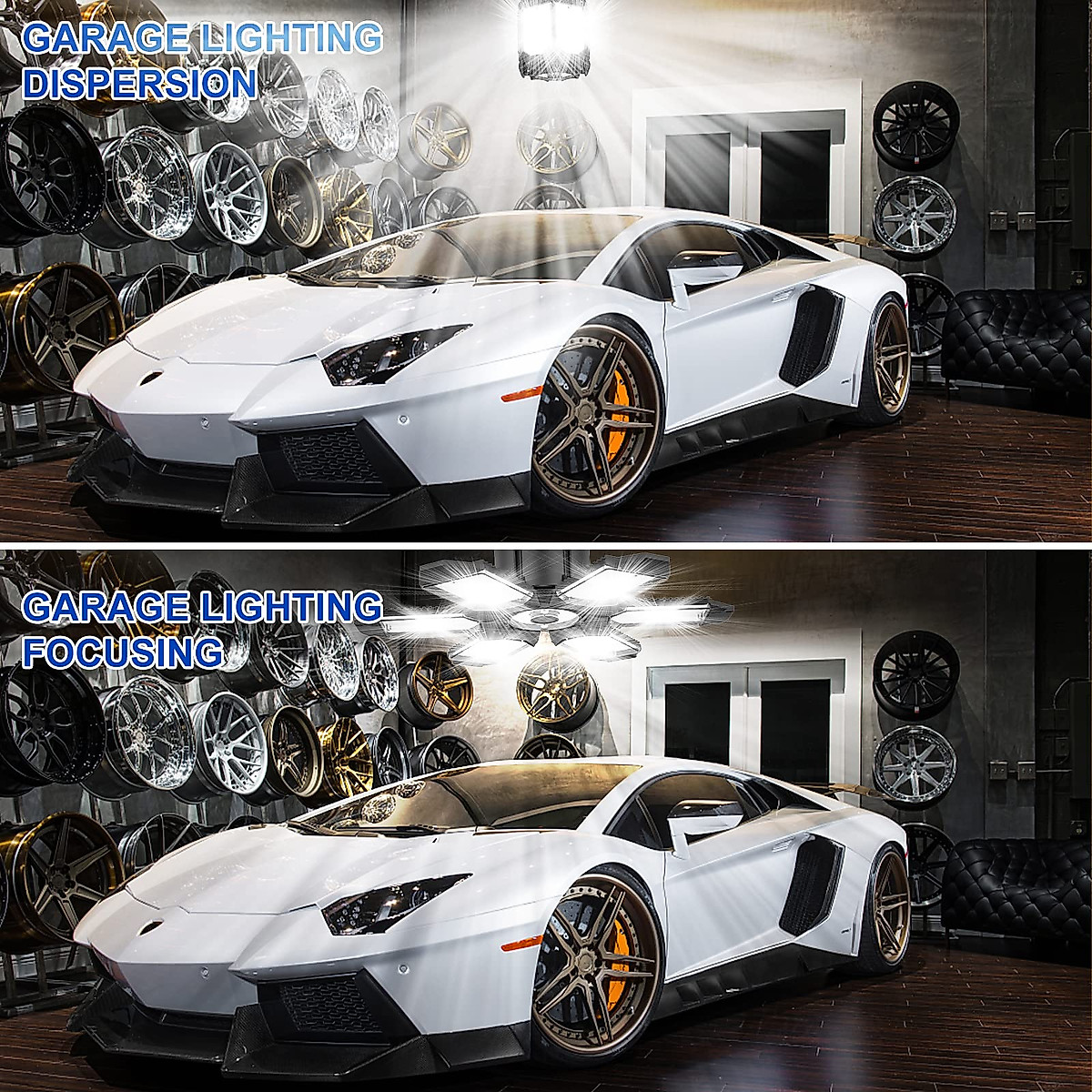 LUCORUSC Maliralt 150W LED Barn Lights Exterior Dusk to Dawn Outdoor Lighting LED Yard Lights with Photocell 6500K Super Bright Barn Light for Area Street Warehouse Farmhouse 2 Pack.