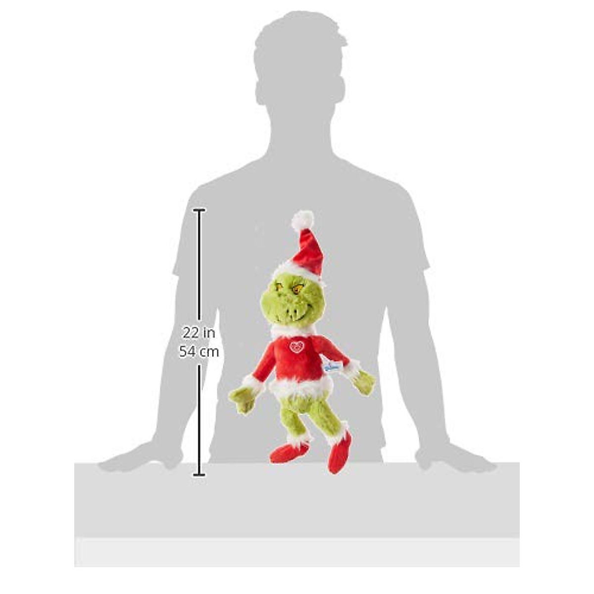 Aurora World Dr. Seuss Cindy Lou Who 12", Grinch Santa 19", & His Dog Max 18" Christmas Special Set of 3 Plush Toys, Multicolor