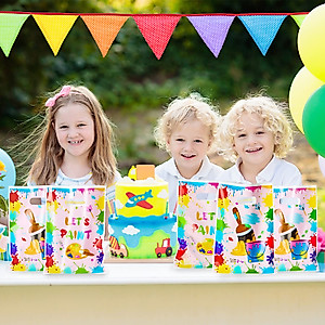 50Pcs Art Paint Party Favors Bags Art Theme Birthday Goody Candy Treat Bags Creative Artist Painting Plastic Gifts Party Decor Party Favor Supplies for Kids