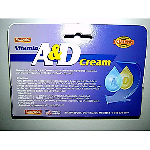Vitamin A & D Cream - Prevent Diaper Rash, 1.5 oz,(Natureplex)