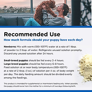 Nutri-Vet Milk Replacement For Puppies - Healthy Gut Support with Probiotics - Essential Nutrients - Veterinarian Formulated - 12 Ounces