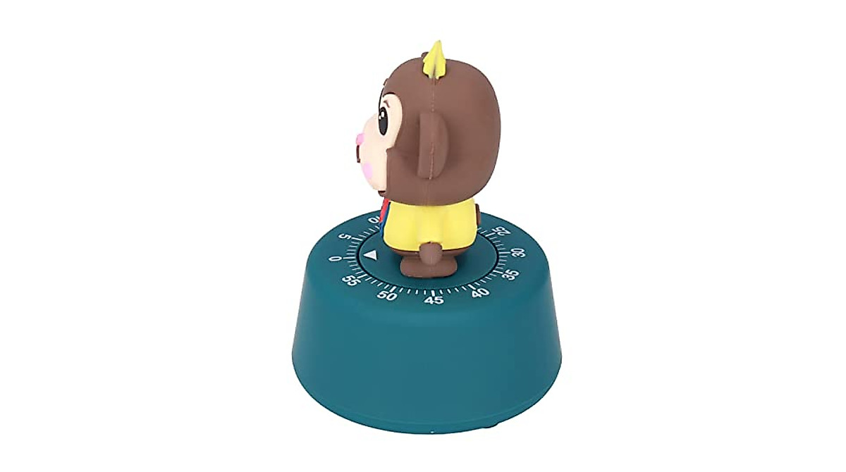 Cute Mechanical Monkey Kitchen Timer - 60 Min Countdown