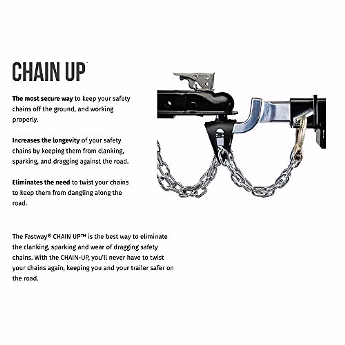Fastway Chain UP Safety Chain Holder for Ball Mount 82-00-3065