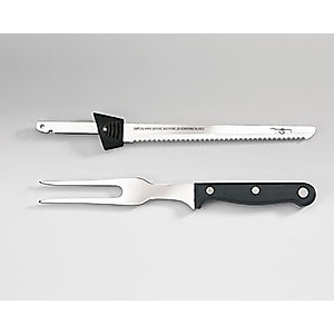 Hamilton Beach Electric Knife, with Stainless Steel Blade, and Ergonomically Designed Handle for Easy Grip, with a Sturdy Neat Case, Bonus Free Carving Fork Included