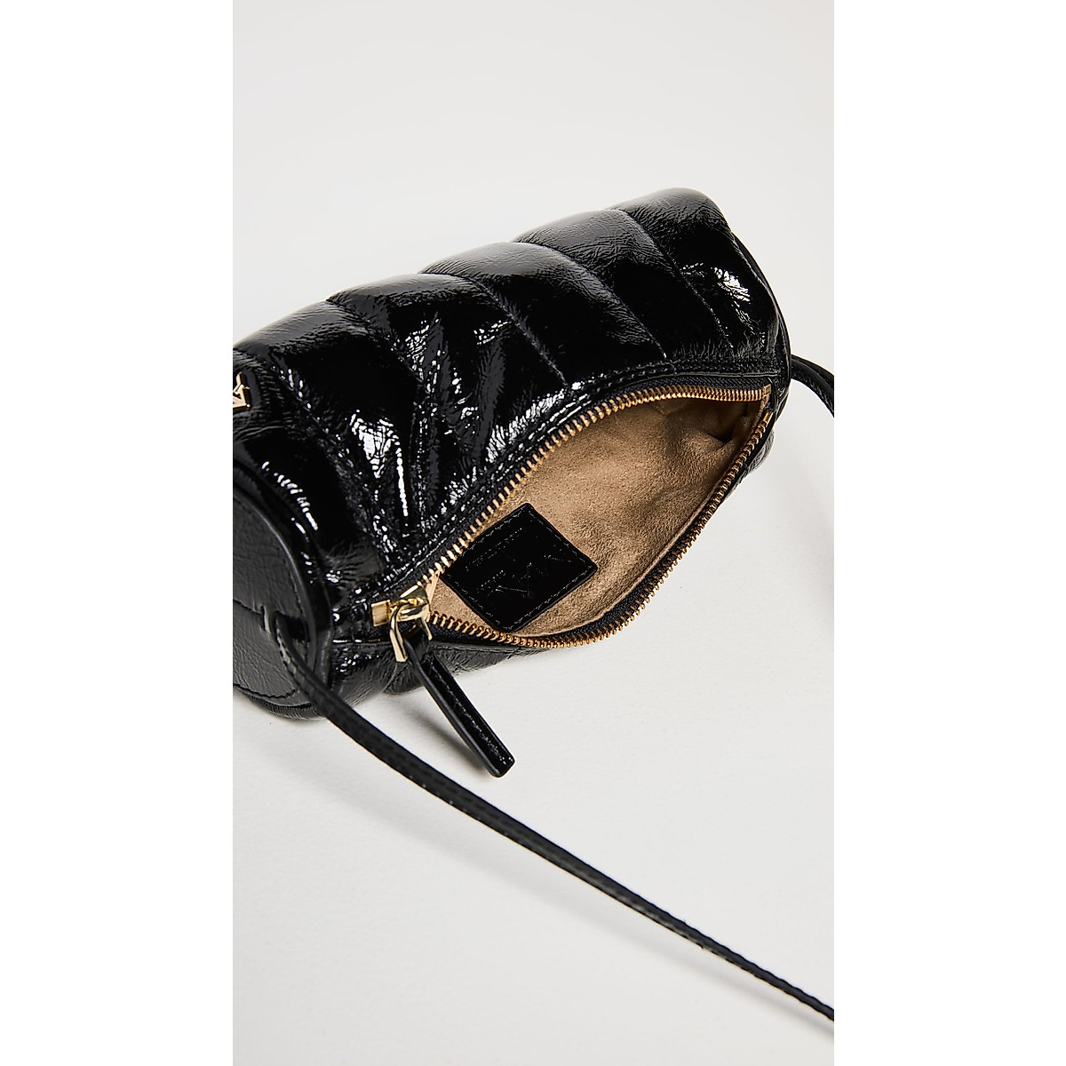 MANU Atelier Women's Mini Padded Cylinder Bag, Black, One Size