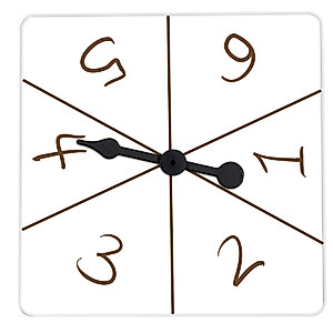 Learning Advantage Transparent Spinners - Set of 5 - Math Game Spinner - Dry Erase Surface for Multiple Uses