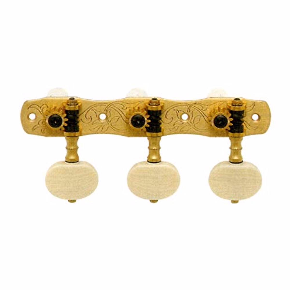 Gotoh Classical Guitar Machine Heads (Bonus ALS Fret Polishing Kit) 35G1800-2M Model Tuners by Gotoh Japan Solid Brass with Ivoroid Buttons - Fret Polishing Kit by Australian Luthier Supplies