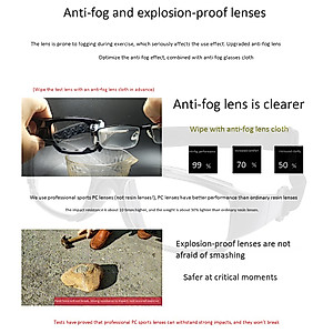 SooGree Sport Goggles Glasses Squash & Racquetball Goggles Basketball Glasses Adjustable Strap Resistant Impact